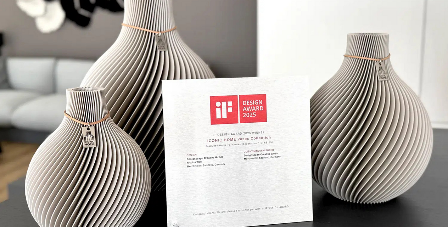 ICONIC HOME Vase collection honored with the iF DESIGN AWARD