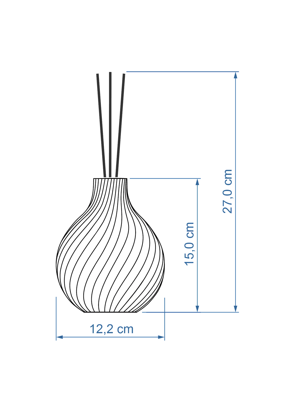 Fragrance Diffuser Sphere Deep Black - Premium Scent - ICONIC HOME